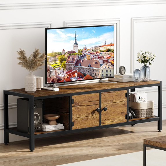 58 Inch TV Stand Up to 65 Inches TVs, Modern Entertainment Center with ...