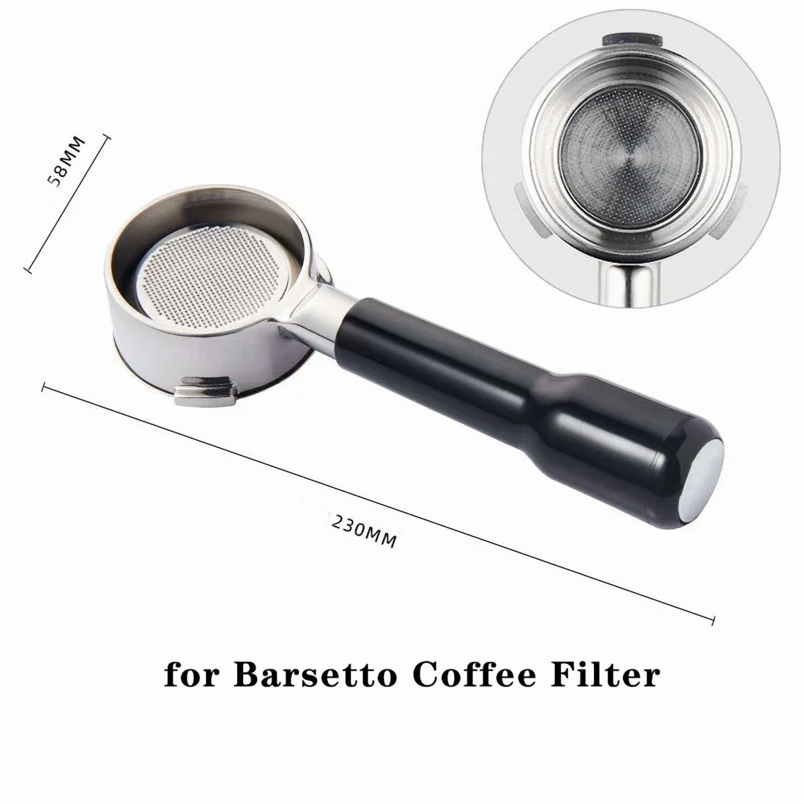 58 MM 3ears Bottomless Portafilter for Barsetto/Oster Coffee Machine Stainless Steel Espresso ...