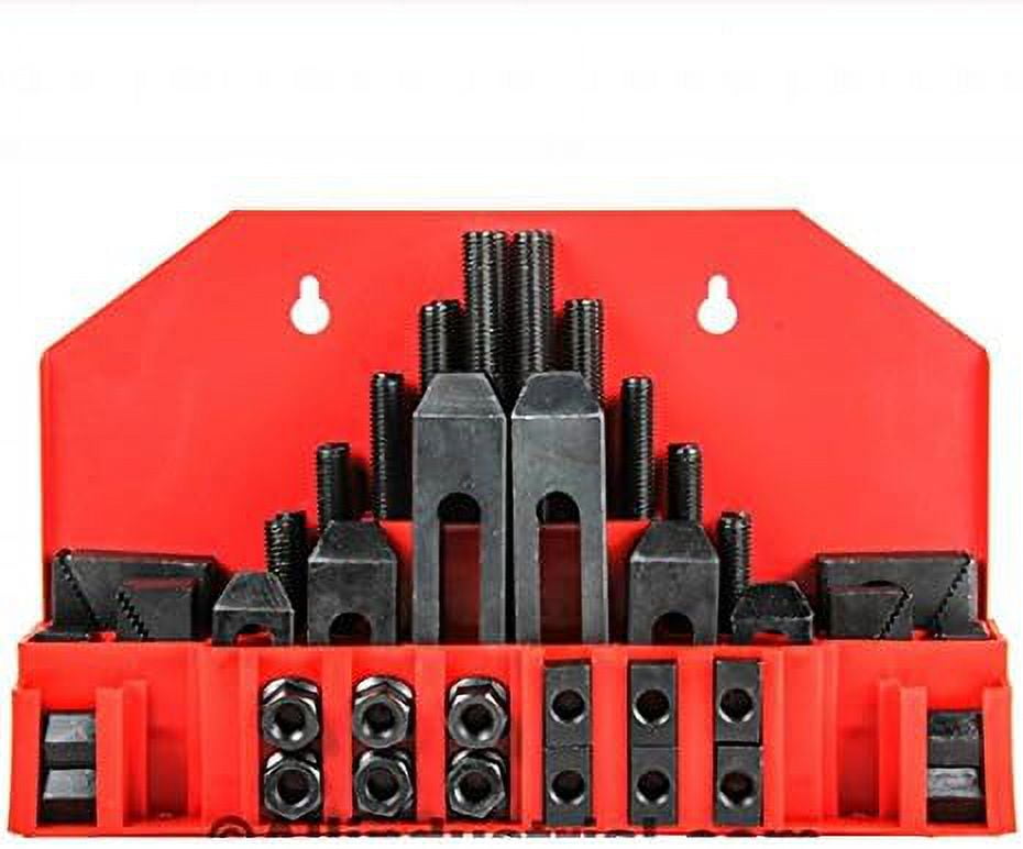 58 Pc Pro-Series 1/2 T-Slot Clamping Kit Mill Machinist Set 3/8-16 - Walmart.com