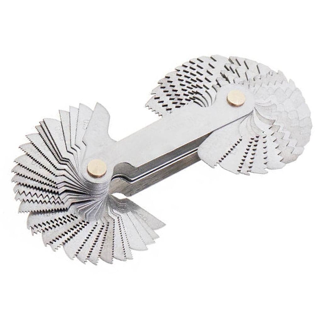 58 Pcs Thread Gauge Set for Measuring : Metric 60° UK 55° for American ...