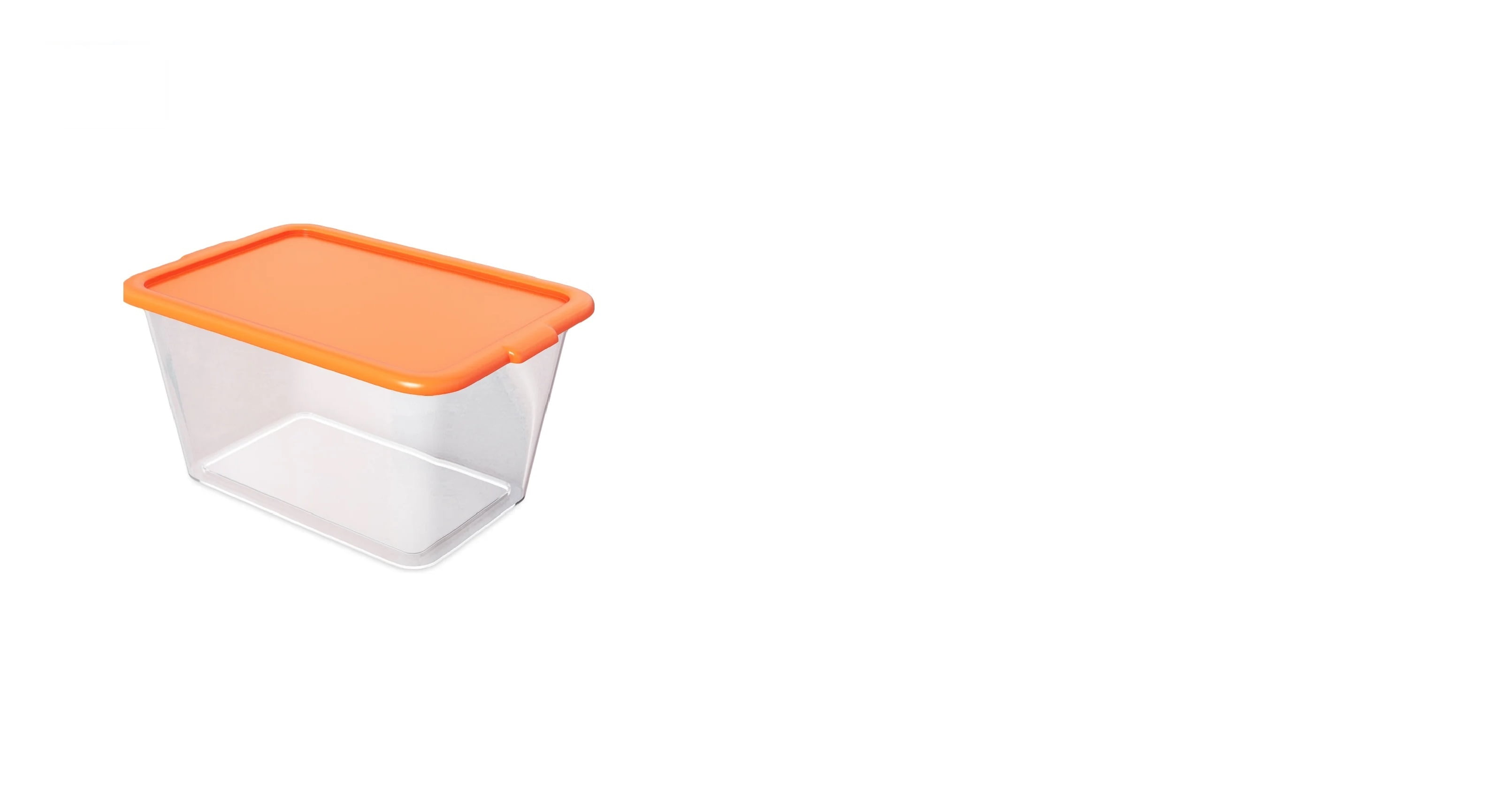 58-Quart Plastic Storage Bins with Lids, See-Through Plastic Totes, A ...