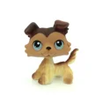 #58 Rera Littlest Pet Shop Brown Collie Dog Puppy Blue Eyes LPS Animal ...
