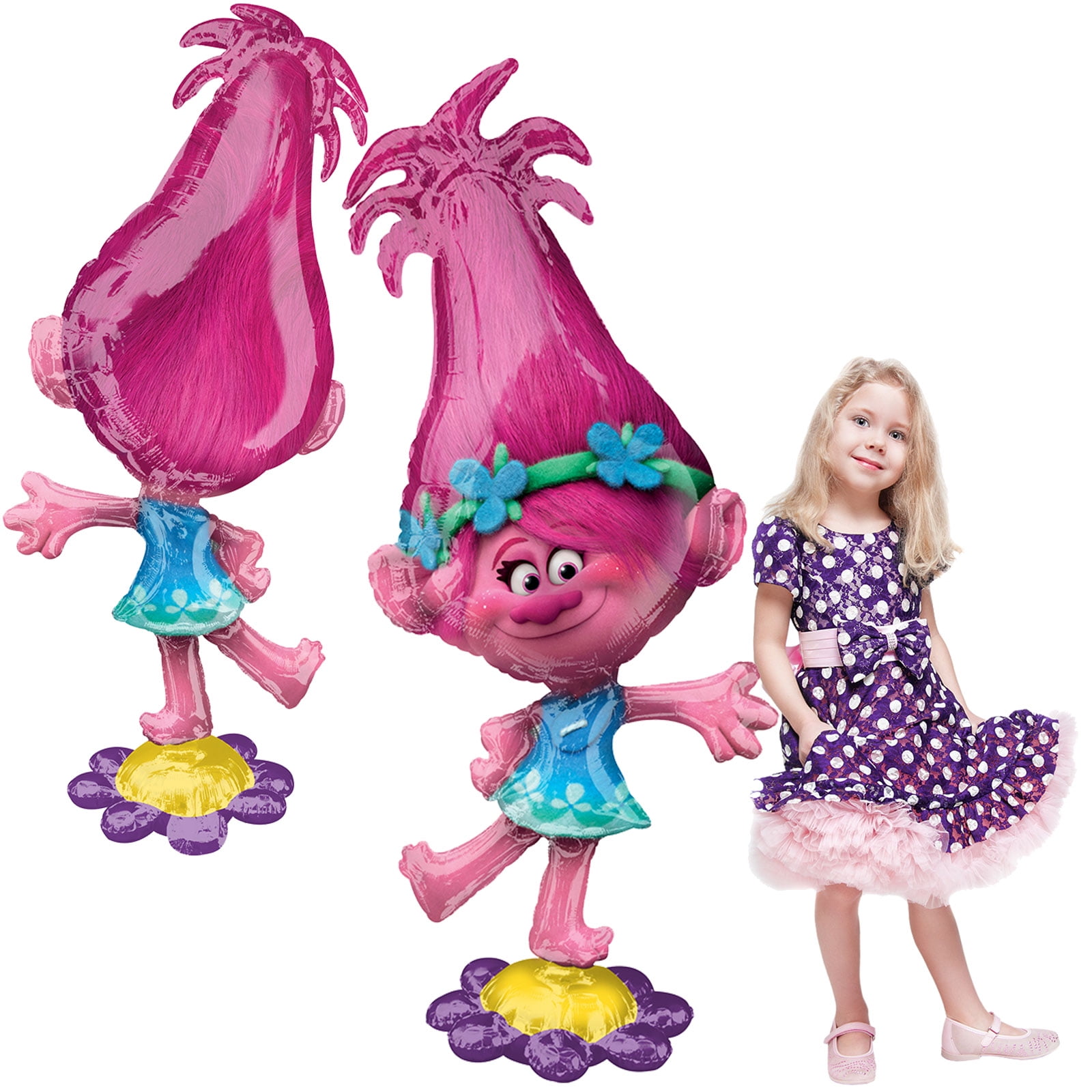 "DreamWorks 58"" Trolls - Poppy Airwalker Toy" - Walmart.com