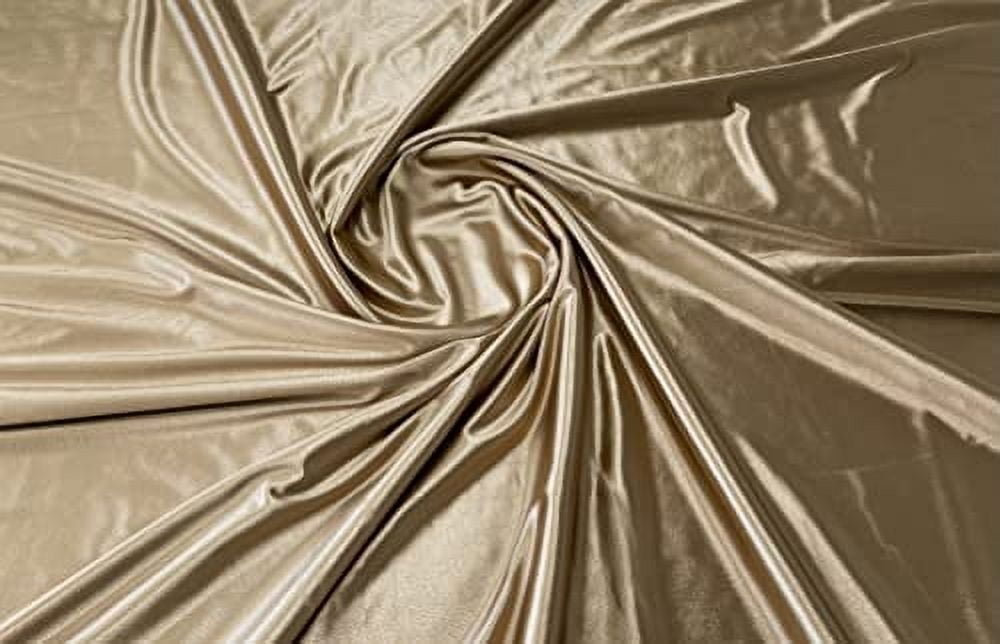 58" Wide Deluxe Shiny Heavy Weight Polyester Stretch Spandex Fabric ...