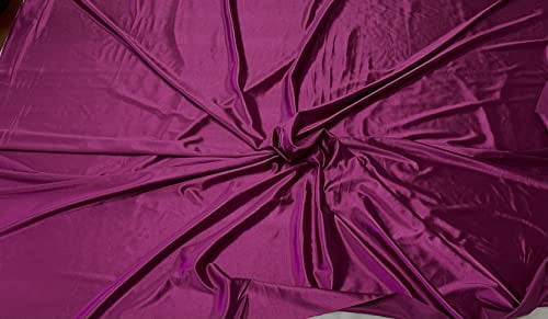 58" Wide Deluxe Shiny Heavy Weight Polyester Stretch Spandex Fabric ...