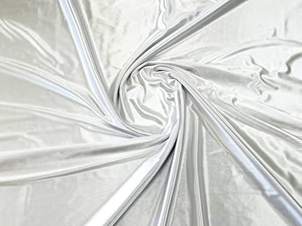 58" Wide Deluxe Shiny Heavy Weight Polyester Stretch Spandex Fabric ...