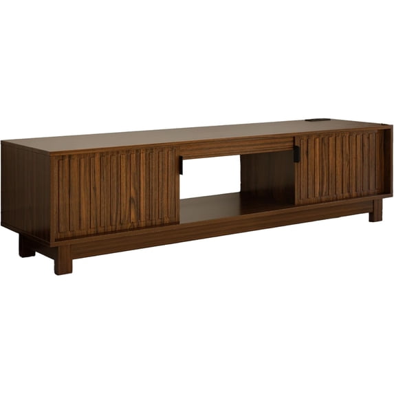 58" Wood Modern tv Stands for Living Room, Farmhouse tv Stand, Walnut ...