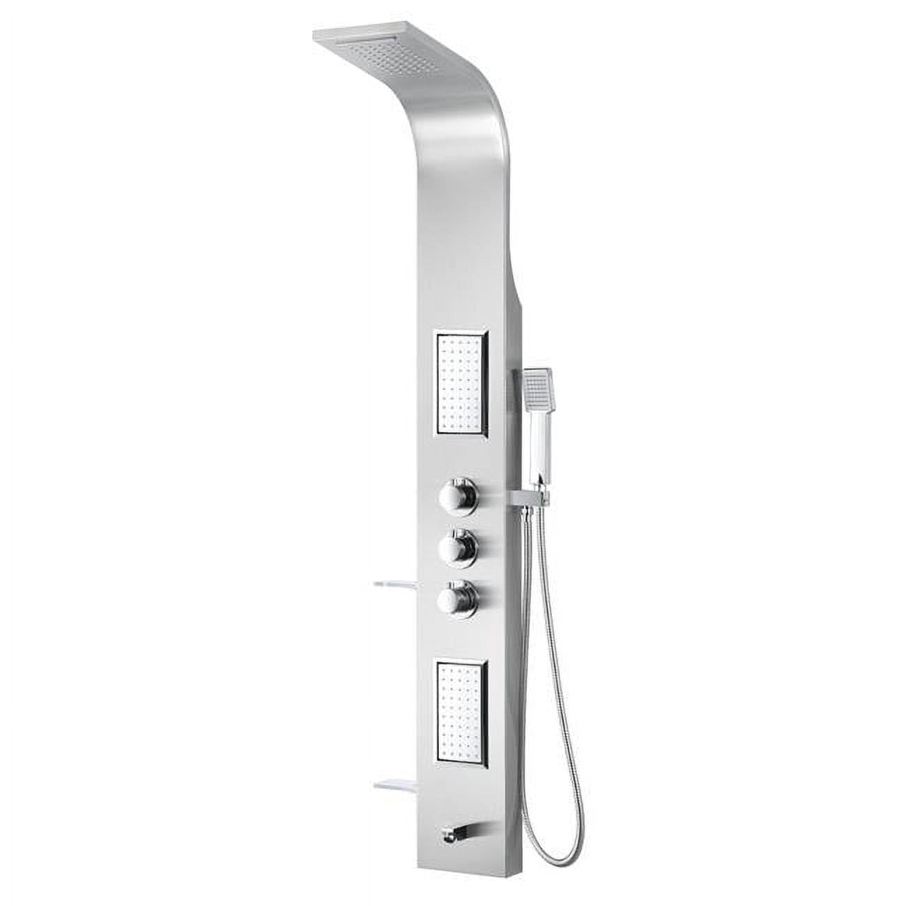 58 in. Field Series Full Body Shower Panel System with Heavy Rain ...