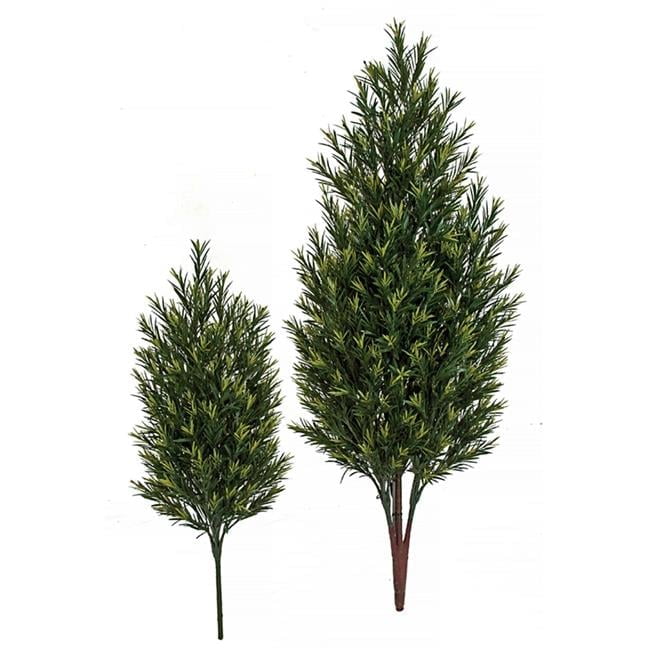 58 in. Polyblend Outdoor Podocarpus Bush Tree, Green - Pack of 12 ...
