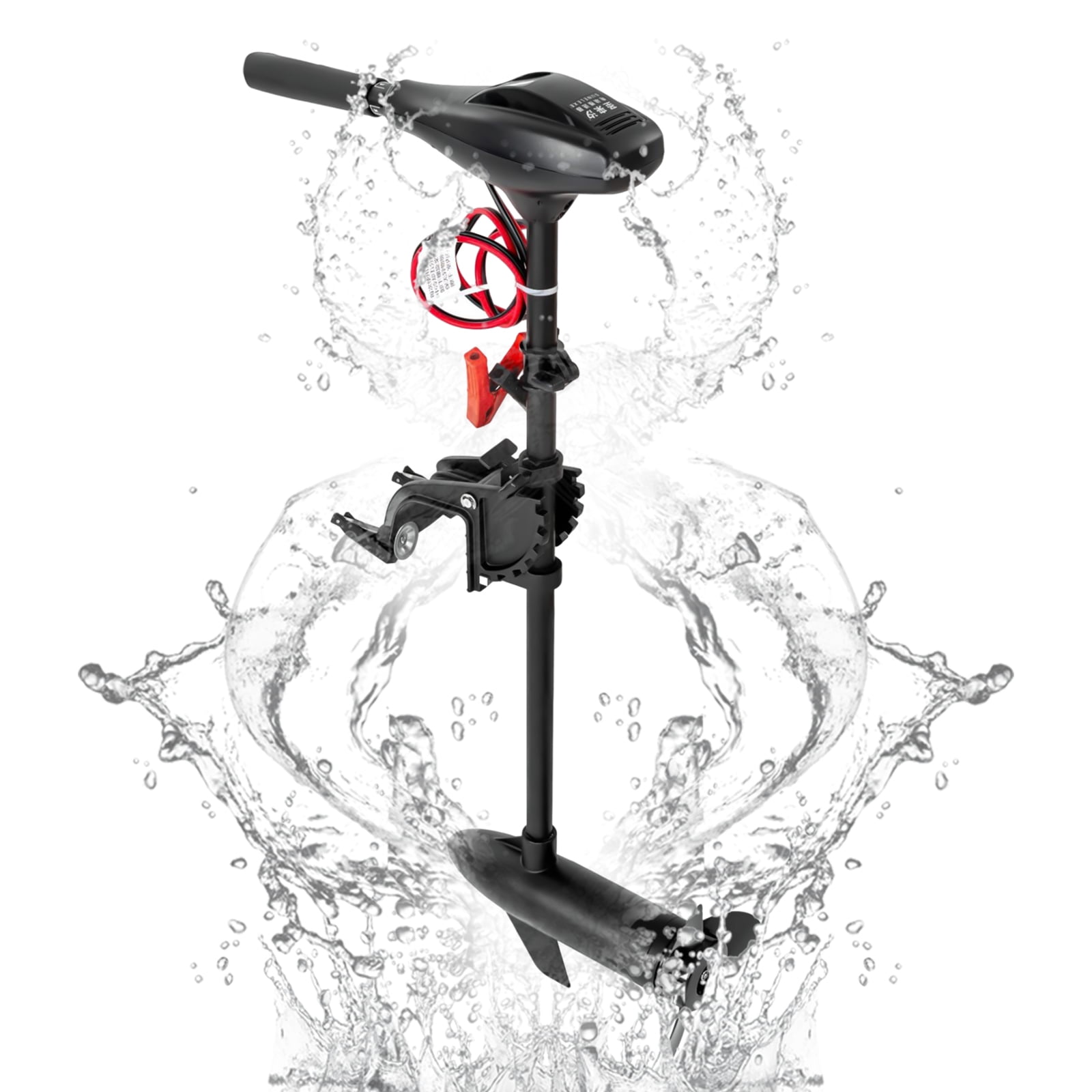 58 lbs Thrust Electric Outboard Trolling Motor with Propeller, 12V Boat ...