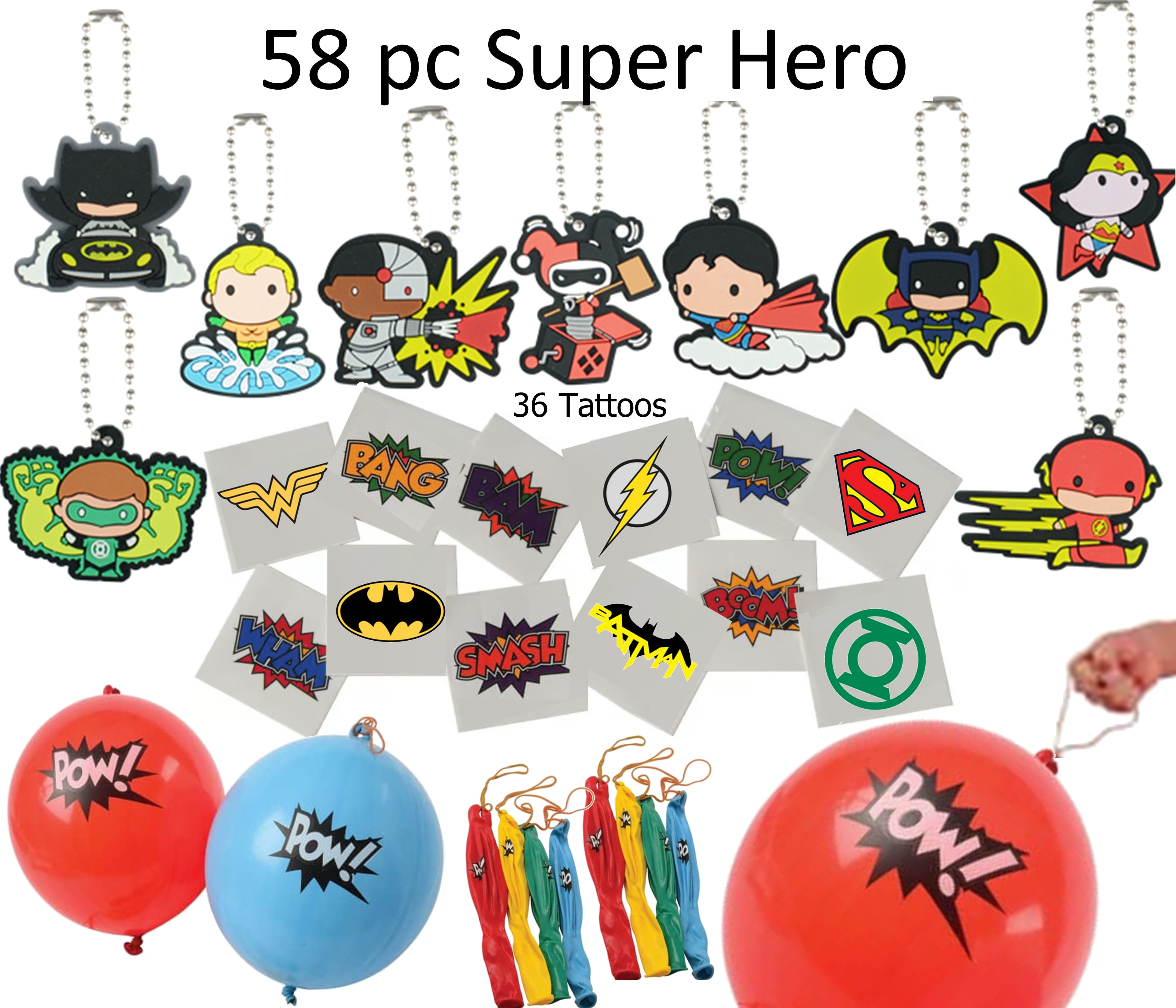58 pc Super Hero - Themed Easter Egg and Easter Basket Stuffers ...