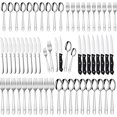 58-piece silverware set service for 10 people - stainless steel cutlery ...