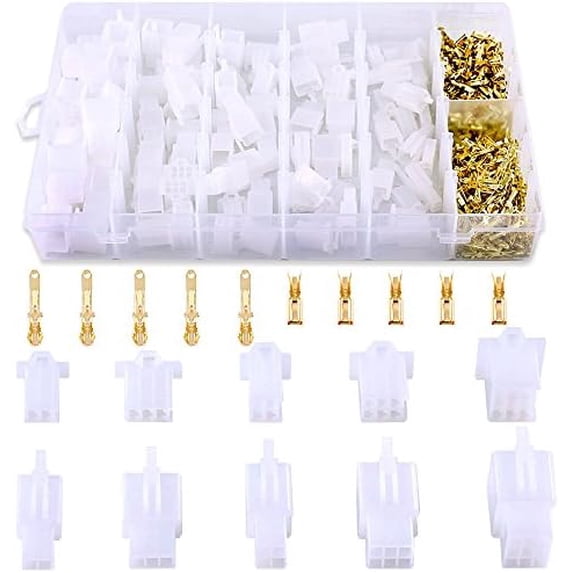580 count 2.8mm Pitch 2 3 4 6 9 Pin Wire Connectors Housing Terminal ...