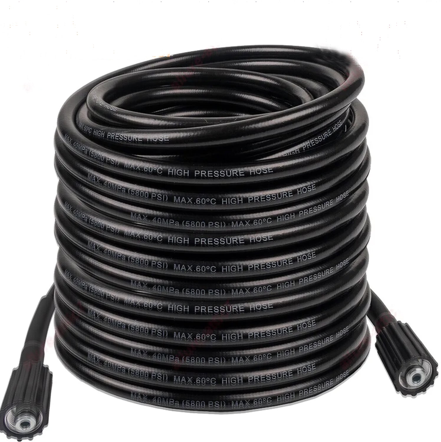 5800 PSI High Pressure Washer Hose 15m/50ft M22-14mm Power Washer ...