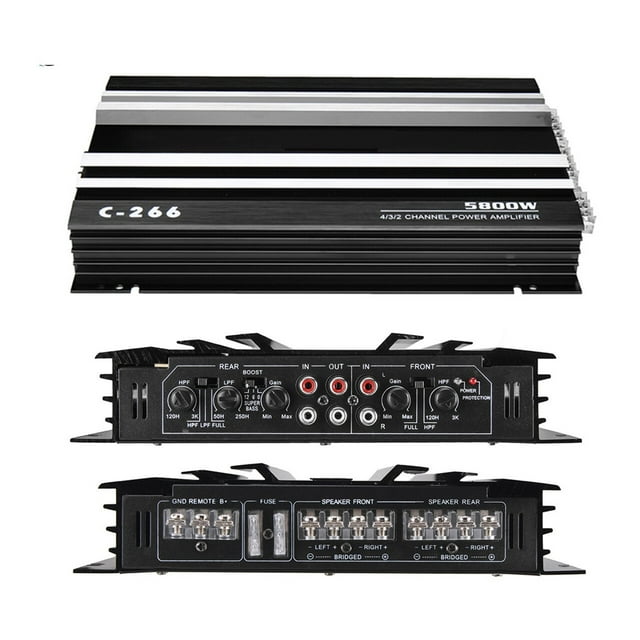 5800 Watt Car Audio Power Amplifier 4 Channel Car Amplifer Car Audio ...