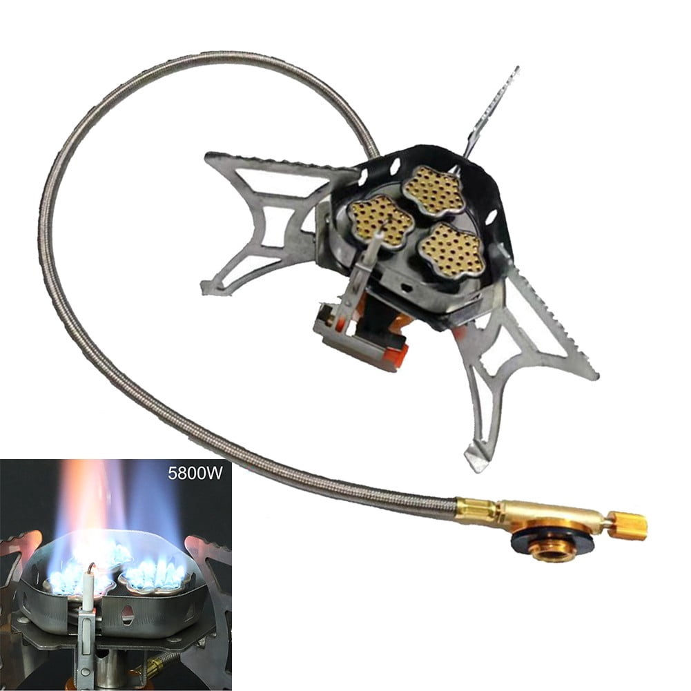 5800W Portable Folding Gas Stove Camping Trips 3 Heads Gas Stove ...