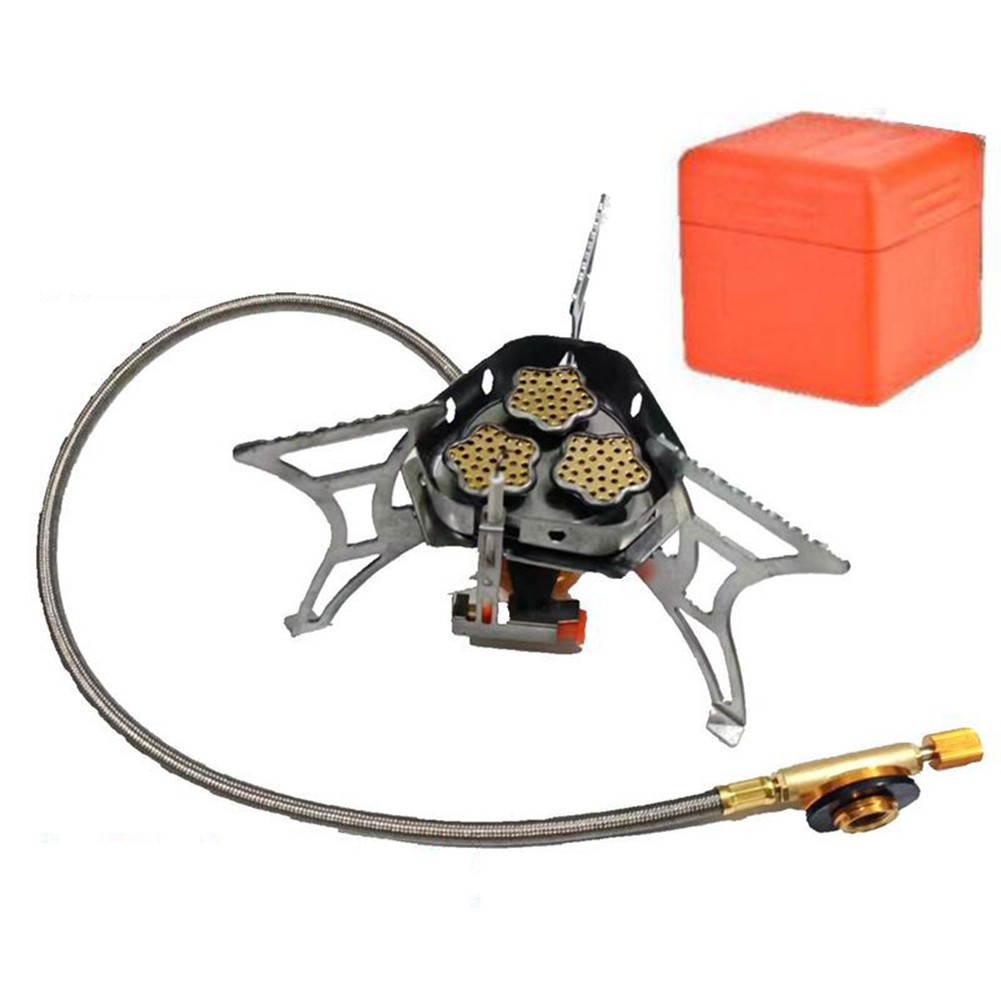 5800W Portable Folding Gas Stove Camping Trips 3 Heads Gas Stove ...