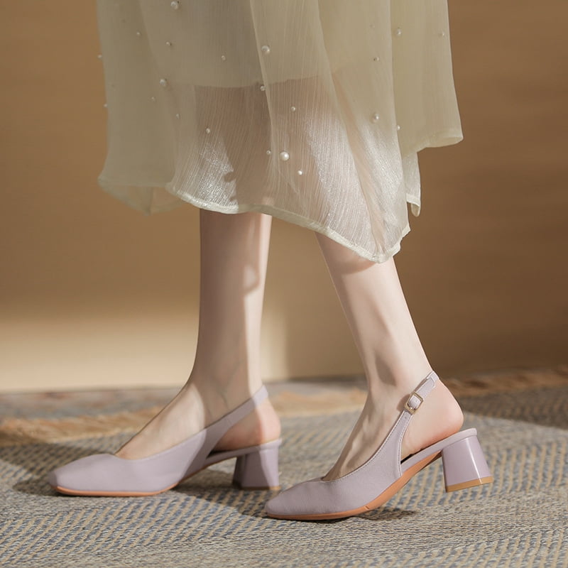 HHH 5801 Fashion Back Open Shoes Comfortable All-Match Not Tired Feet ...