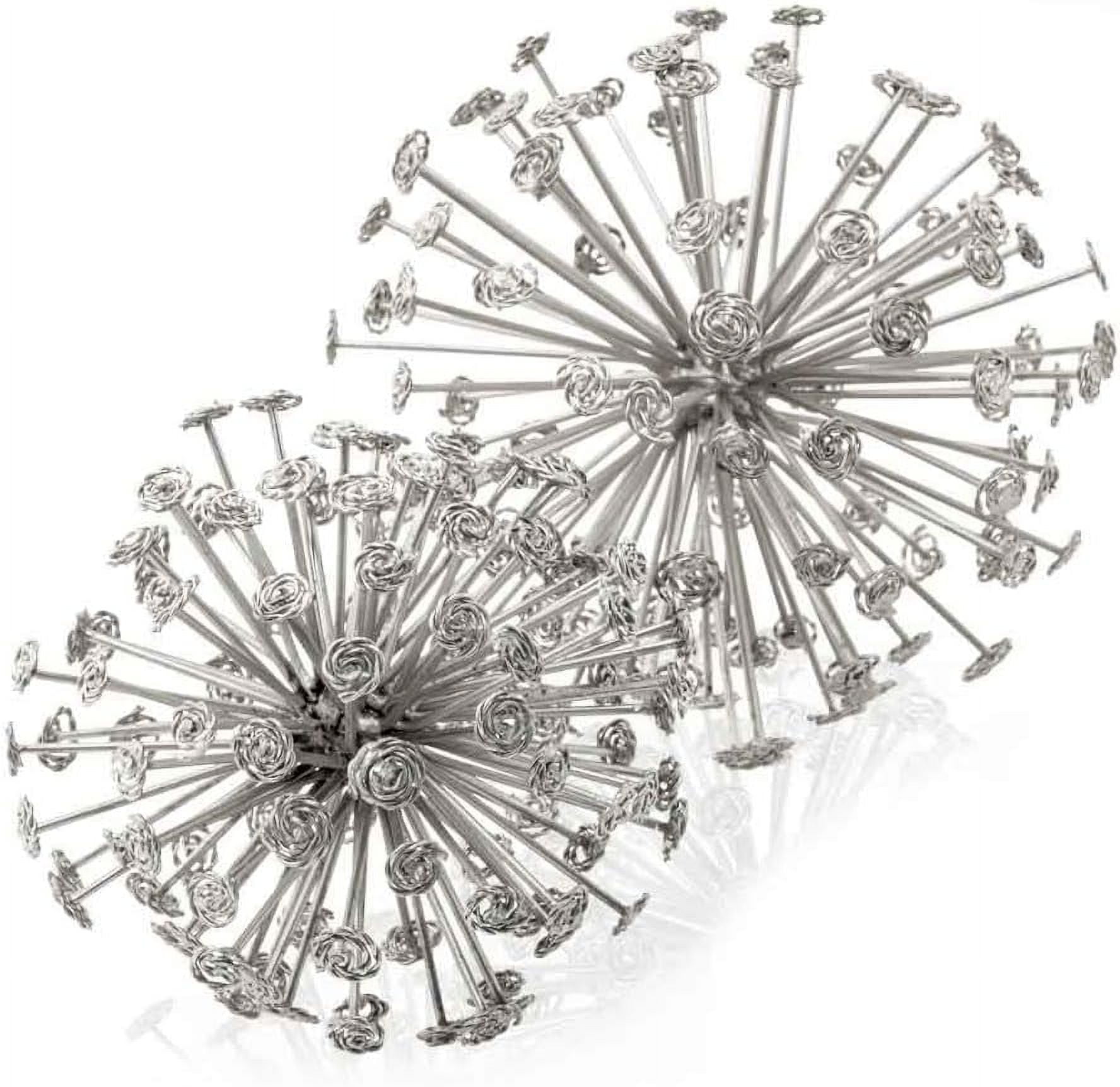 5801 Remolino Starburst Silver Spheres, Decorative Spheres, Metal Orbs ...