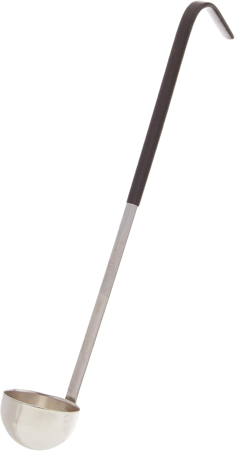 58011 Black Handled 1 Ounce Stainless Steel Ladle - Walmart.com