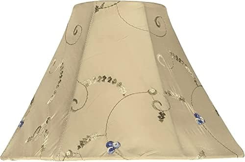 58026A, Bell Uno Lamp Shade, Gold, 4" Top x 10" Bottom x 7" Slant ...