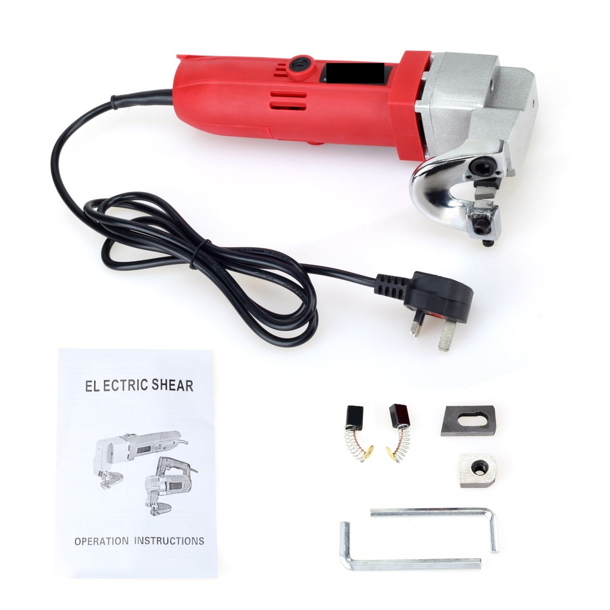 580W Electric Scissor Sheet Metal Shear Cutter 2.5mm Cutting Capacity ...