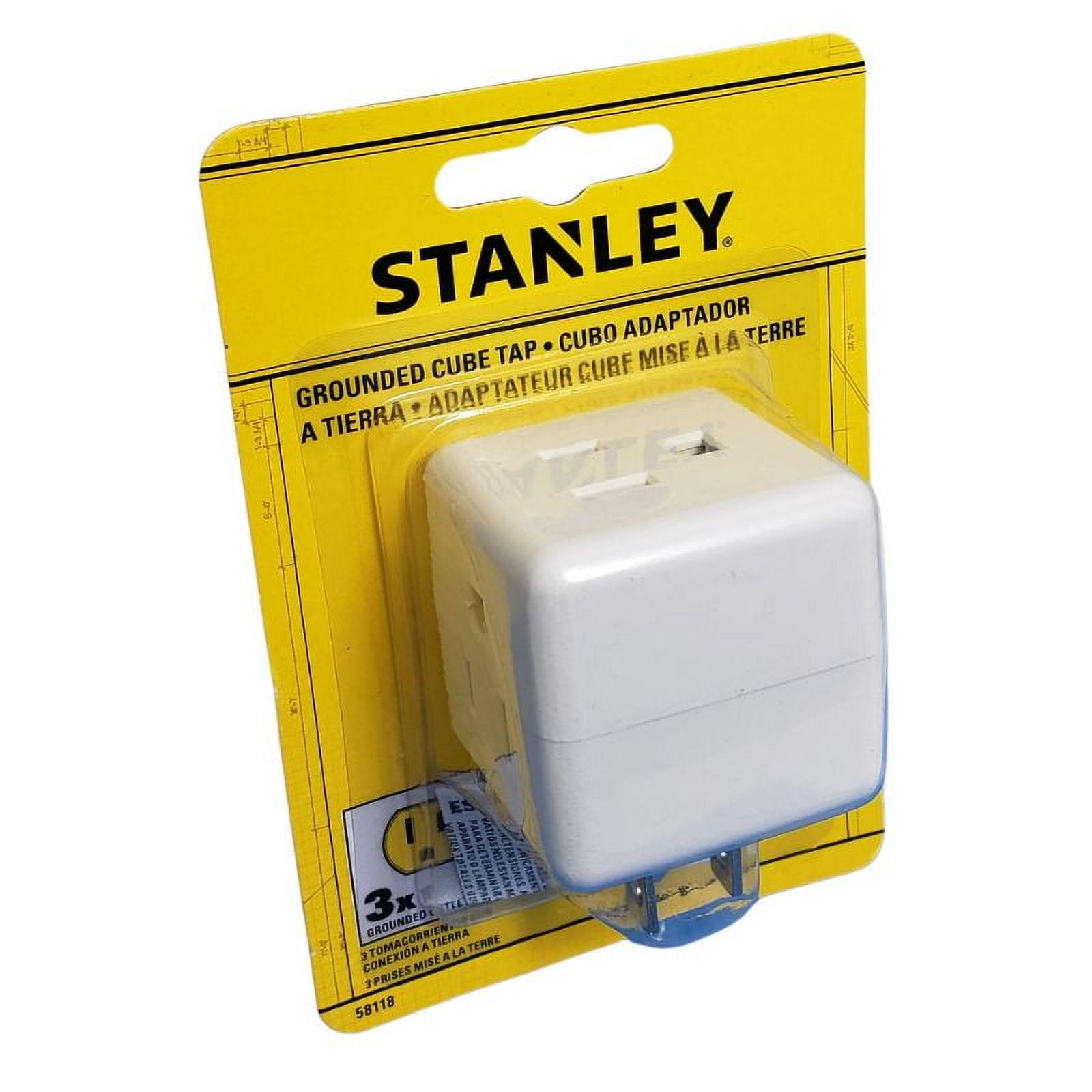 58118 - WALL TAP 3-OUTLET GROUNDED CUBE TAP - Walmart.com