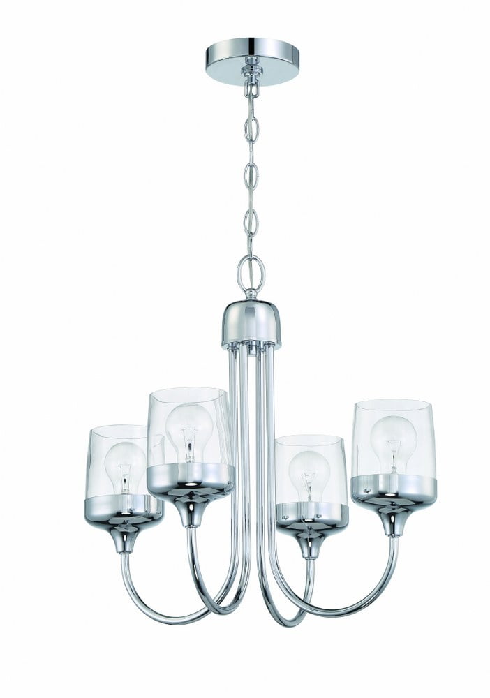 58124-CH-Craftmade Lighting-Wrenn - 4 Light Chandelier-19.25 Inches Tall and 20 Inches Wide ...