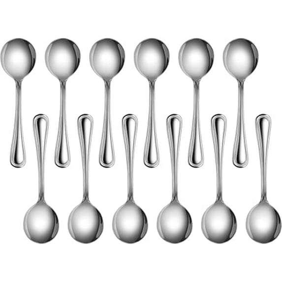 58185 Slimline Pattern, 18/0 Stainless Steel, Bouillon Spoon, 5.7-Inch ...