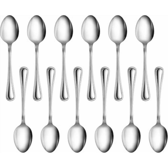 58208 Slimline Pattern, 18/0 Stainless Steel, Serving Spoon, 8.4-Inch ...