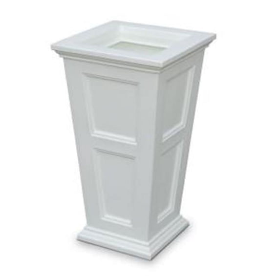 5829W Fairfield Tall Planter - White - Walmart.com