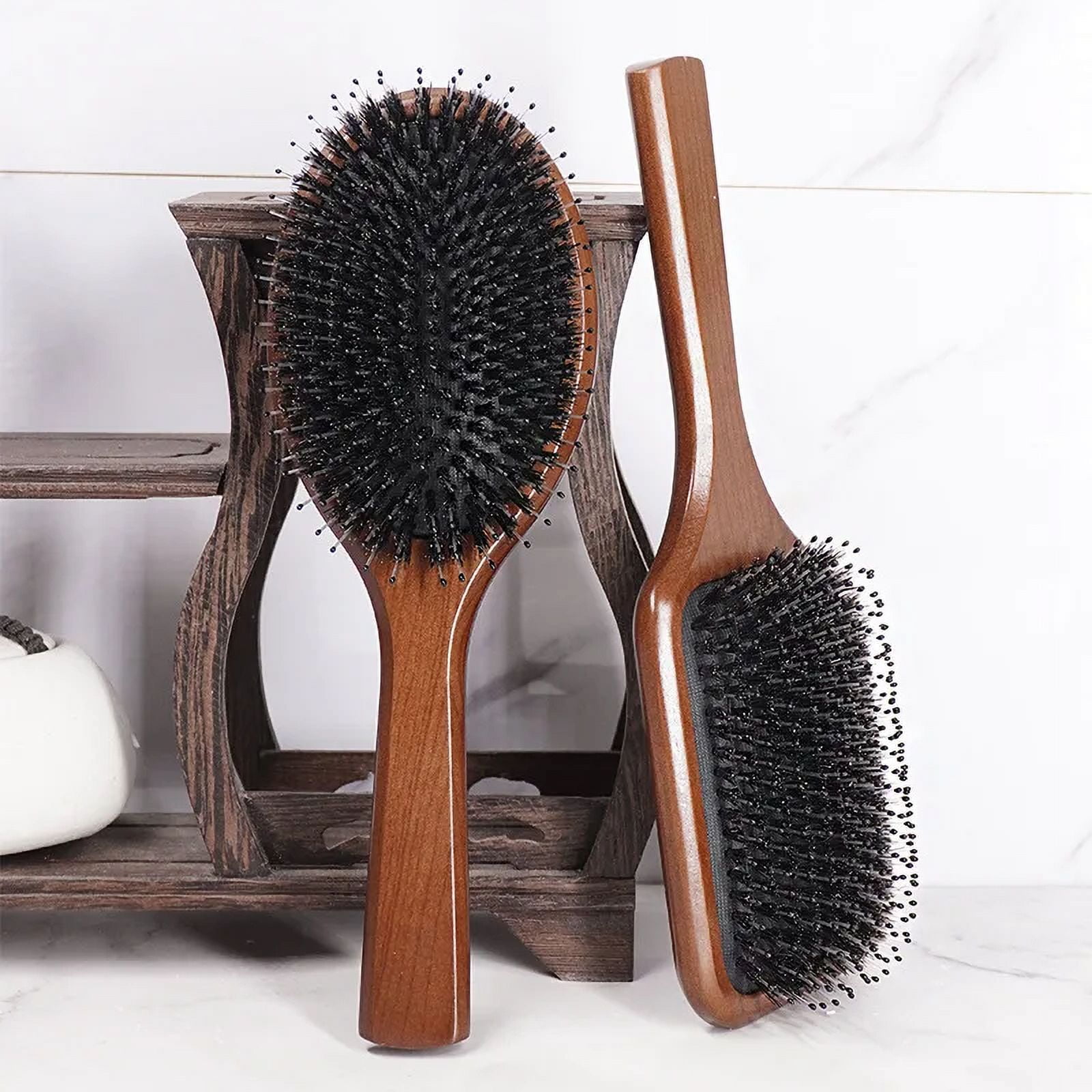 5885 circular Boar Bristle Hair Brush Women Combs for Hair Wood ...