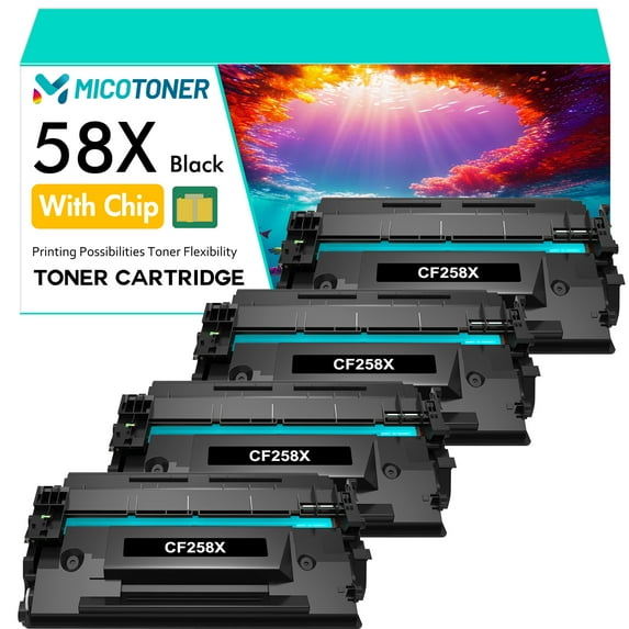 58A 58X Toner Cartridges with Chip Compatible for HP 58A 58X CF258A ...