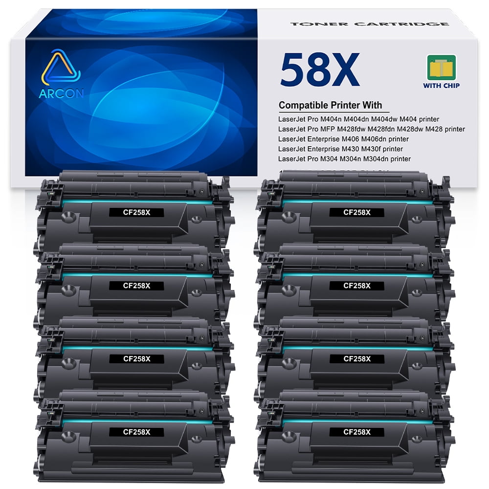 58A 58X Toner Cartridges Compatible for HP 58A 58X CF258A CF258X M404n ...