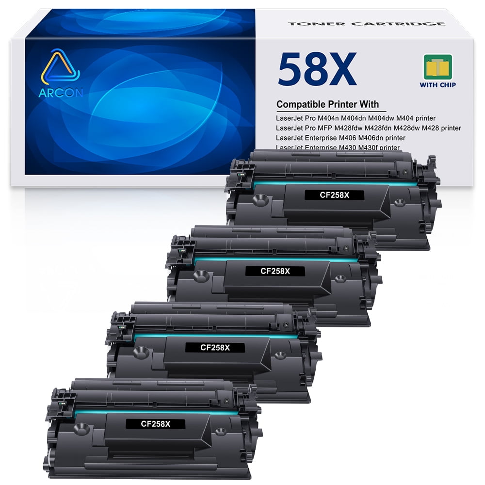 58A 58X Toner Cartridges Compatible for HP 58A 58X CF258A CF258X M404n ...