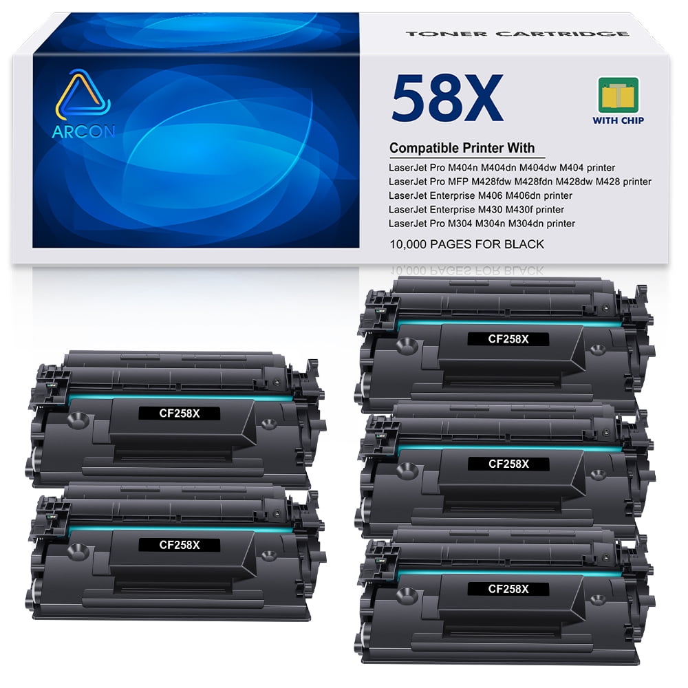 58A 58X Toner Cartridges Compatible for HP 58A 58X CF258A CF258X M404n ...