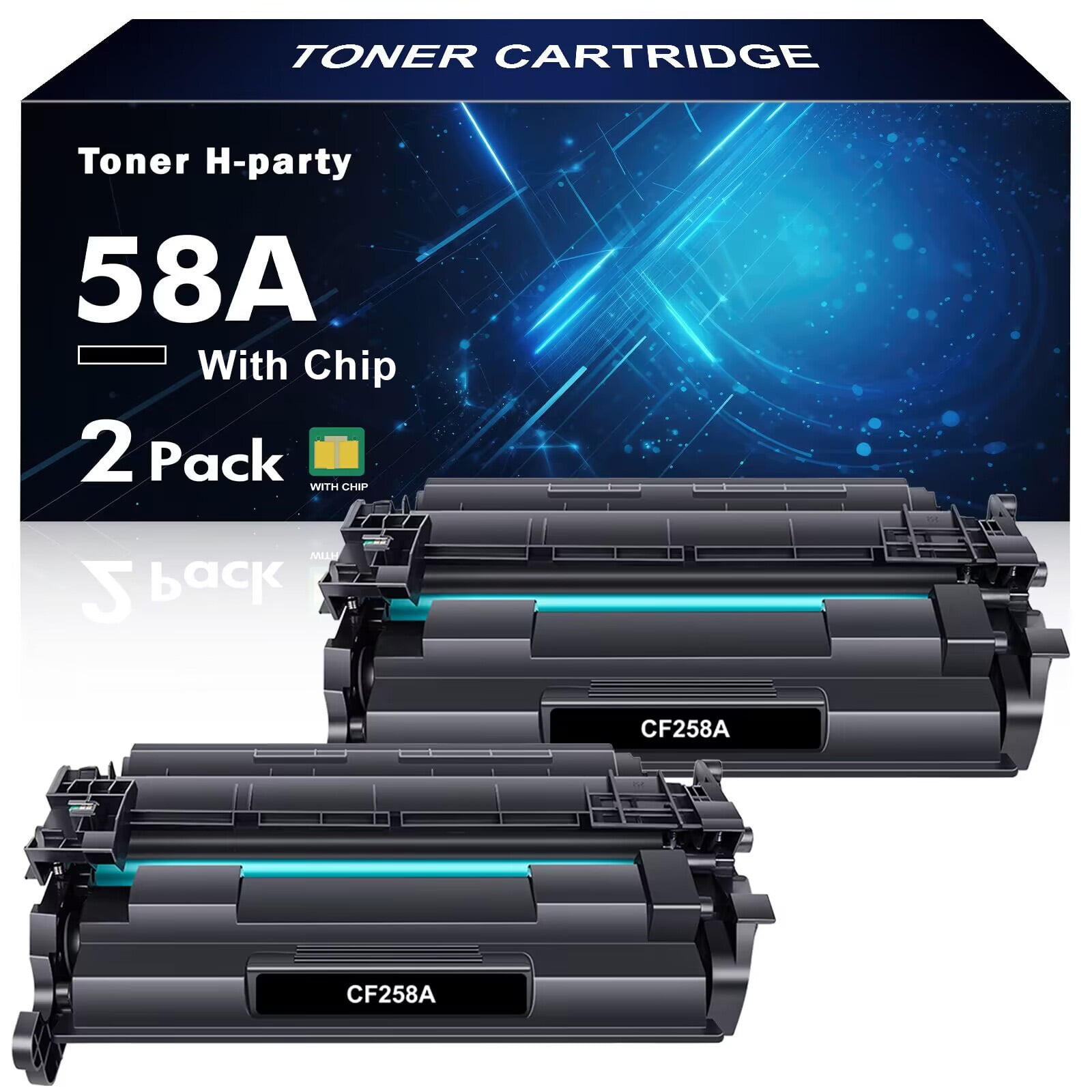 58A Black Toner Cartridges (With Chip) | Work with Laserjet MFP M404n ...