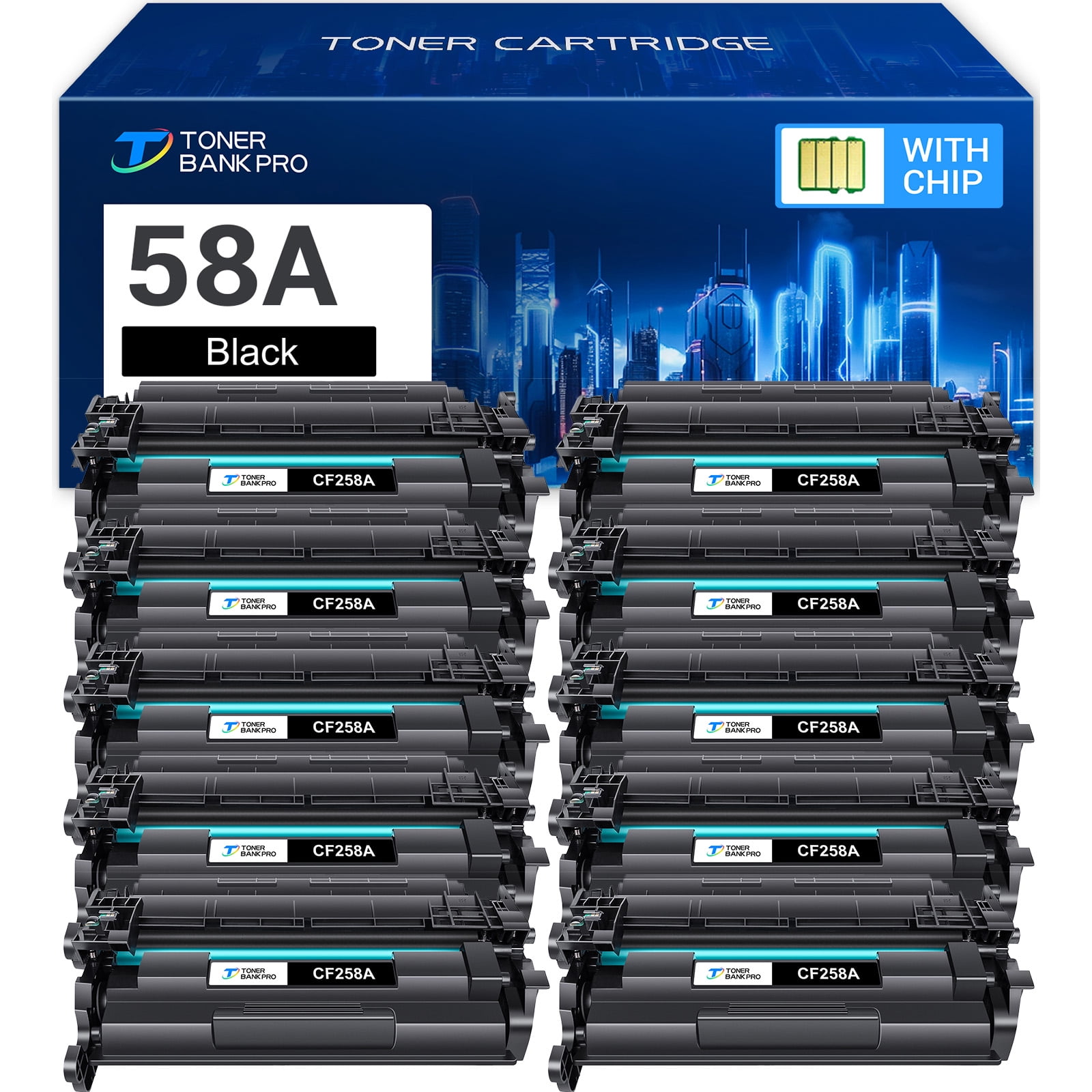 58A CF258A Compatible M404dn Black Toner Cartridge (With chip) for HP ...