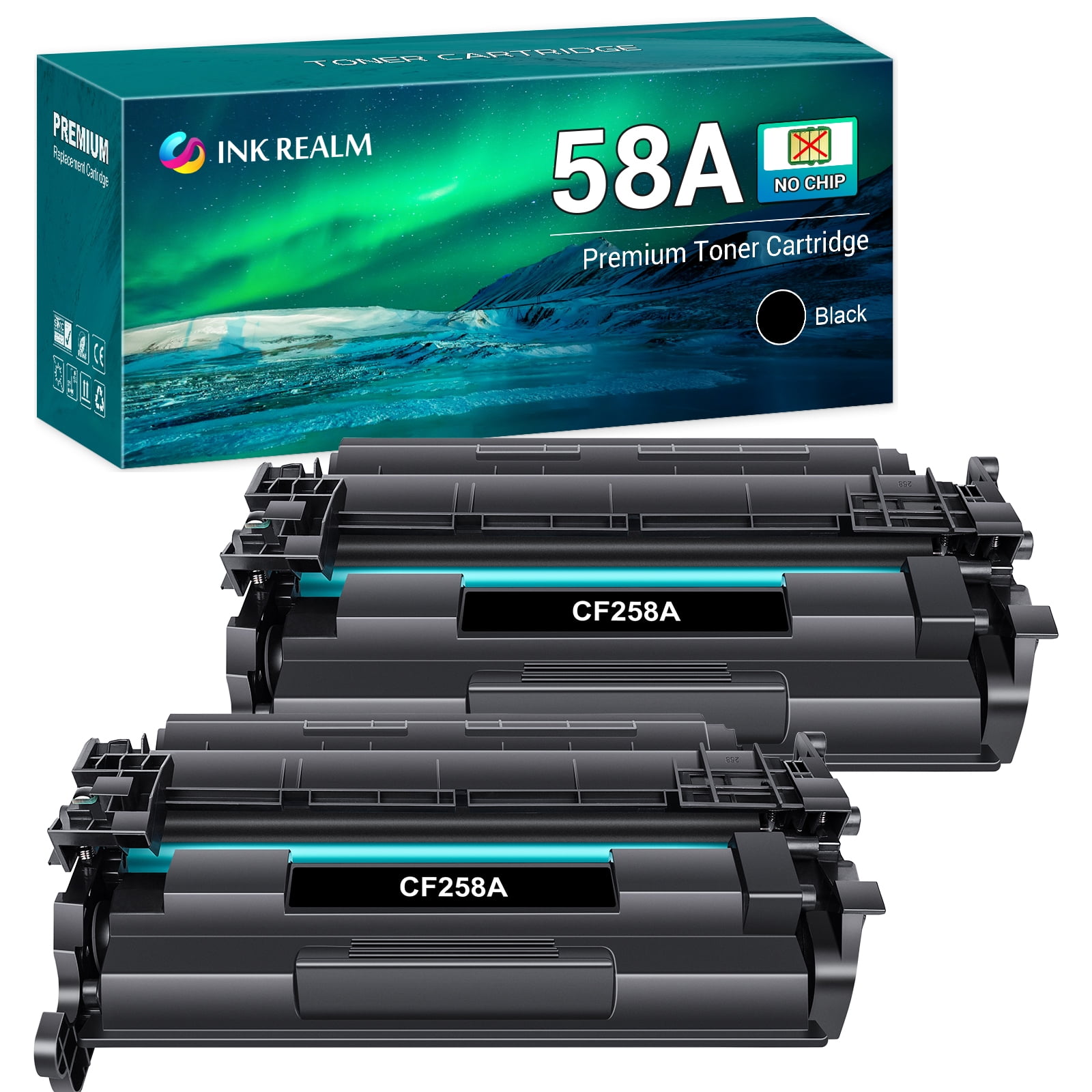 58A CF258A | (No Chip) Compatible Toner Cartridge Replacement NO-CHIP ...