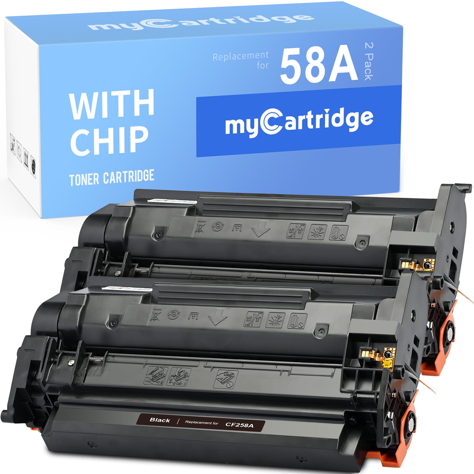 58A CF258A Toner Cartridges (With Chip) for HP 258A 58X CF258X for ...