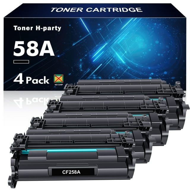 58A Toner Cartridge Black CF258A (NO Chip) Compatible for HP 58A 58X ...