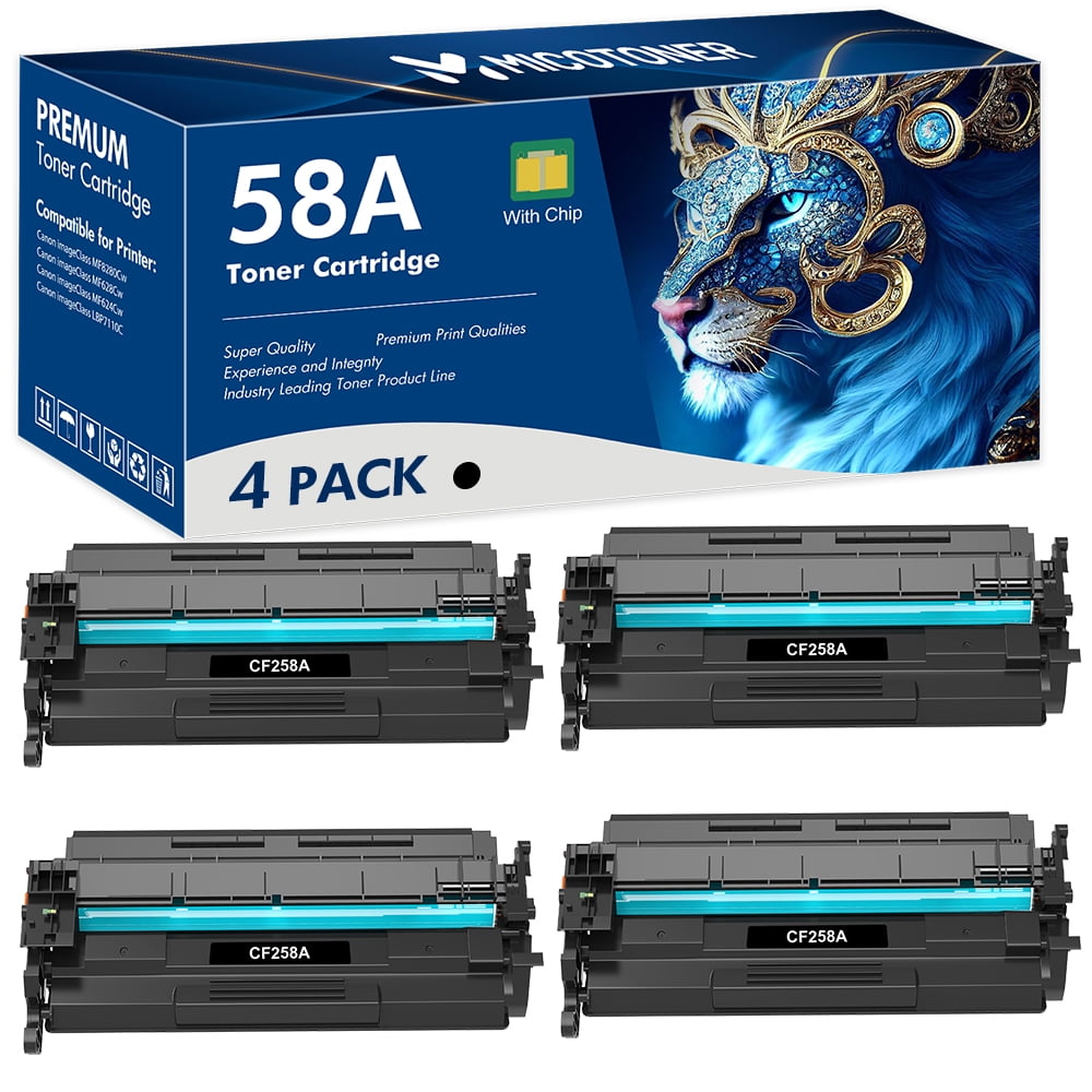 58A Toner Cartridges with Chip Compatible for HP 58A CF258A LaserJet Pro M404n M404dn M428fdw ...