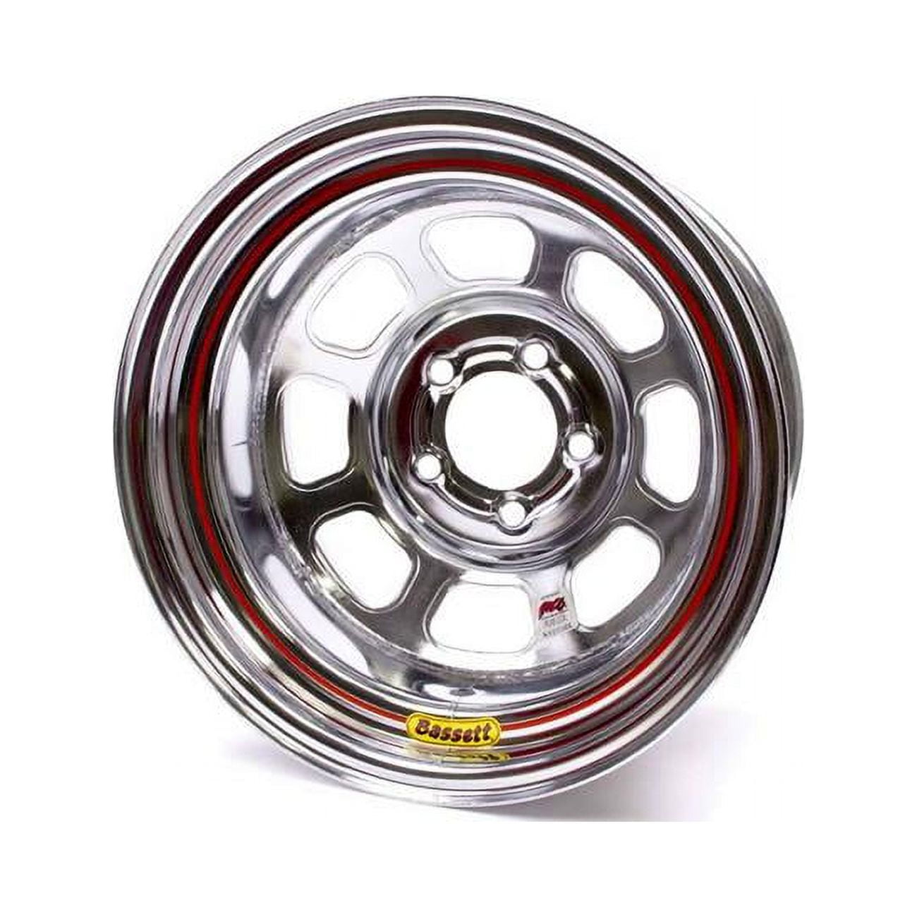 58DC4IC IMCA D-Hole Wheel - 15 x 8 in. - 5 x 4.75 in. - Chrome - 4 in ...
