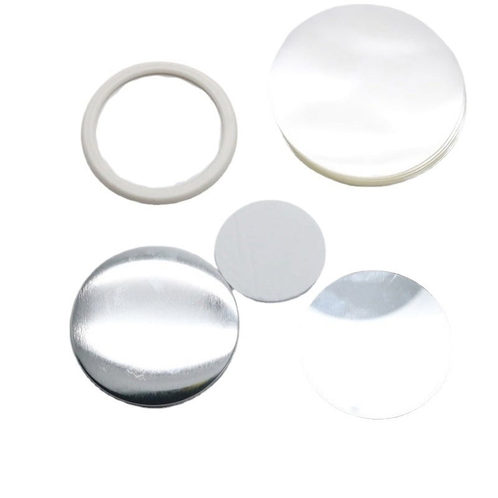 58MM 100sets Mirror Badge Pin Button Maker Parts DIY Badges Set Blank ...