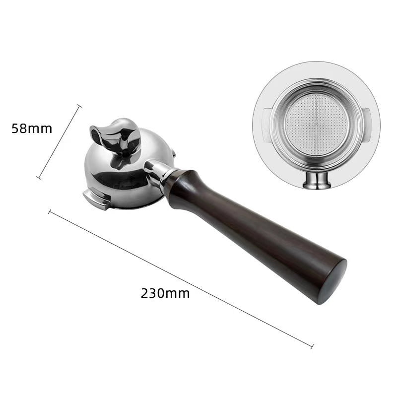 58MM for EXPOBAR E61 Single/Double Spout Split Coffee Portafilter ...