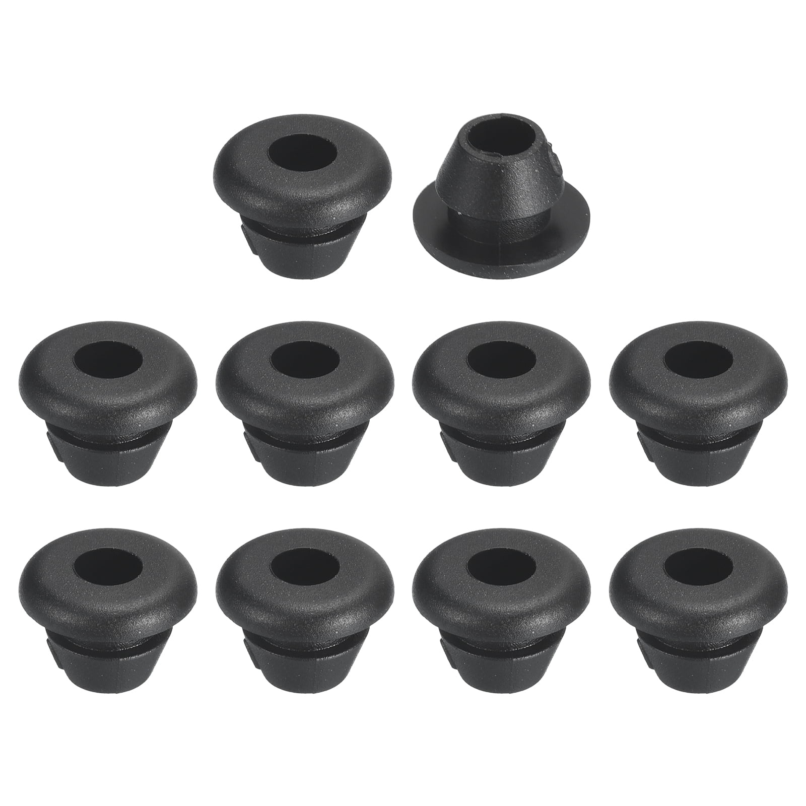 58Pcs Rubber Grommets, 4mm ID 6mm Drill Hole Hollow Firewall Hole Plugs ...