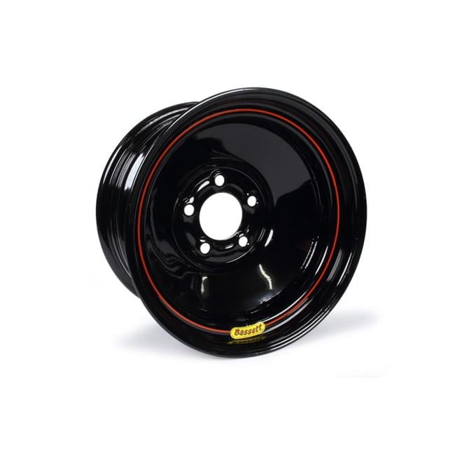 58SOLID3 15 x 8 in. 3 in. Heavy Left & Right Backspace Wheel, Black ...