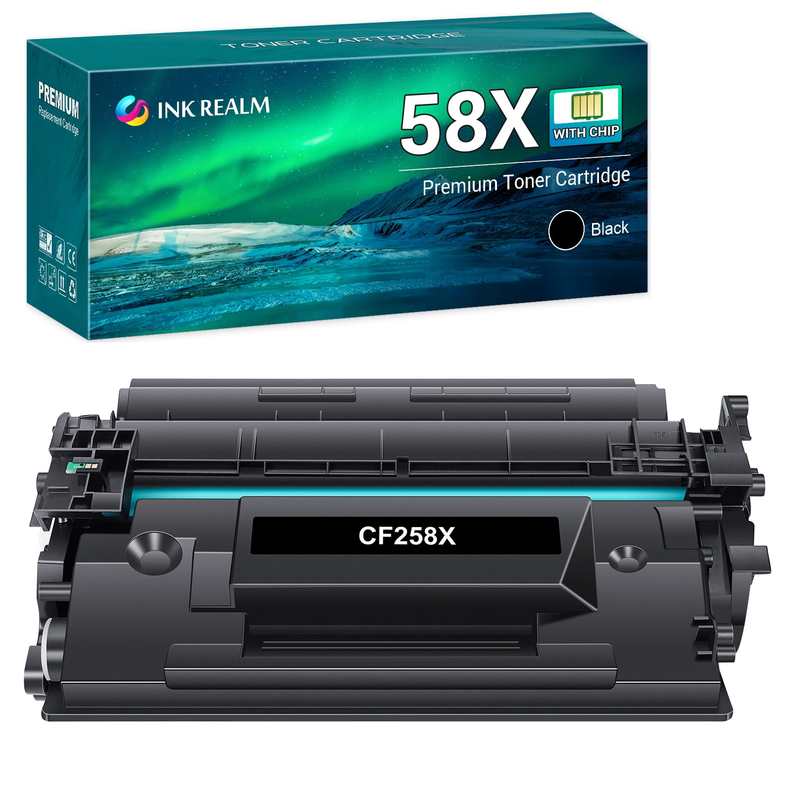 58X CF258X M404dn Toner Cartridge 1-Pack High Yield with Chip ...