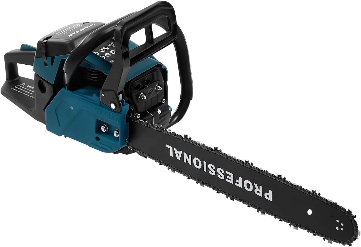 58cc 20in Gasoline Powered Chain Saw, 2-Cycle Gas Chainsaw 3hp Wood ...