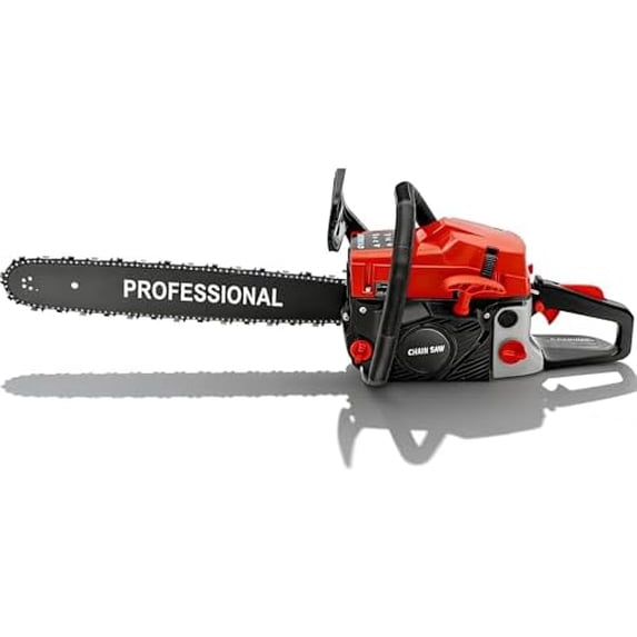 58cc Gas Chainsaw,20-Inch Professional Chainsaw with 2-Cycle Engine ...